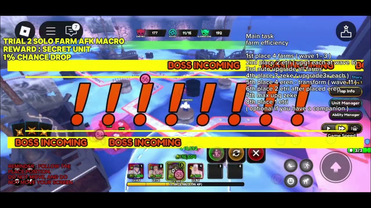 How to Solo AFK Macro in Mobile Trial 2 Only 4 Units. In All Star Tower Defense X! - YouTube