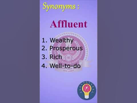 How to learn Vocabulary | Synonyms of Affluent | |in different ways | Vocabulary SSC - YouTube