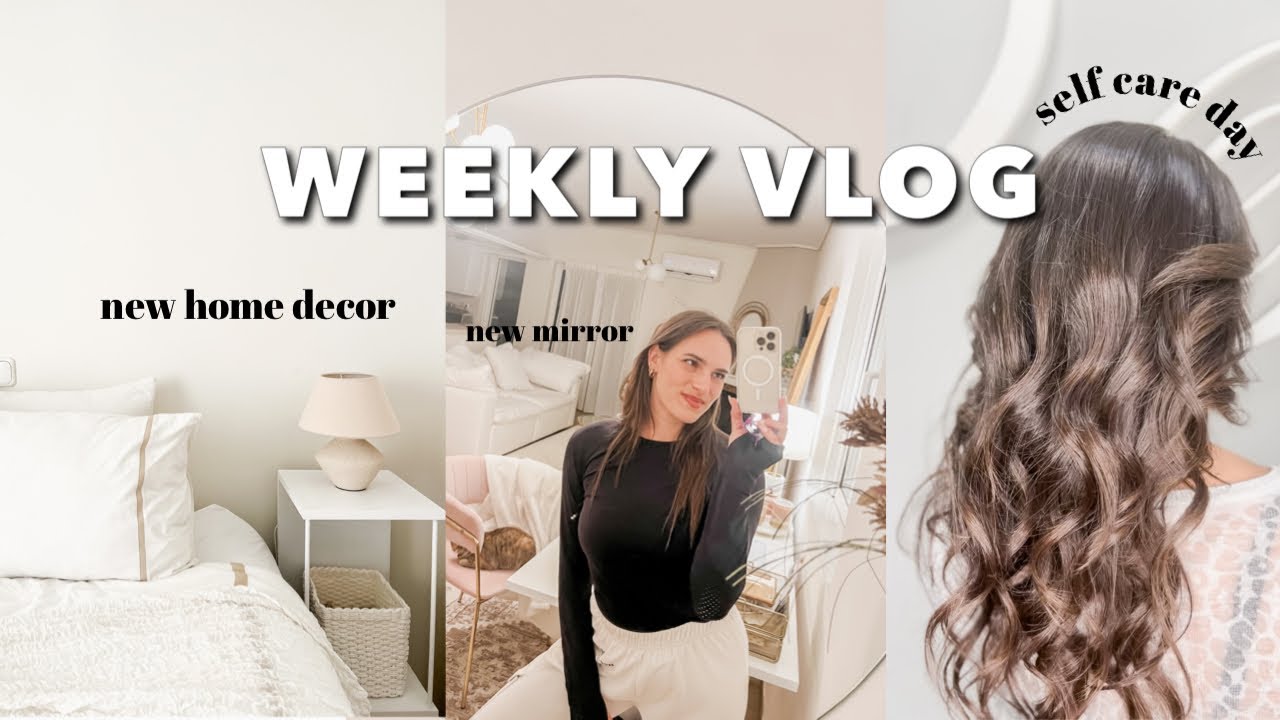 vlog : γυμναστική, ημέρα περιποίησης, διακόσμηση σπιτιού & haul ρούχων ...
