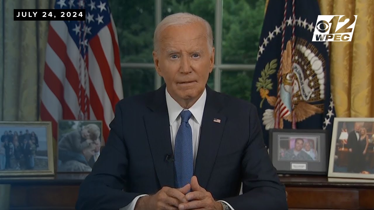 President Biden FULL REMARKS from the Oval Office in primetime address ...