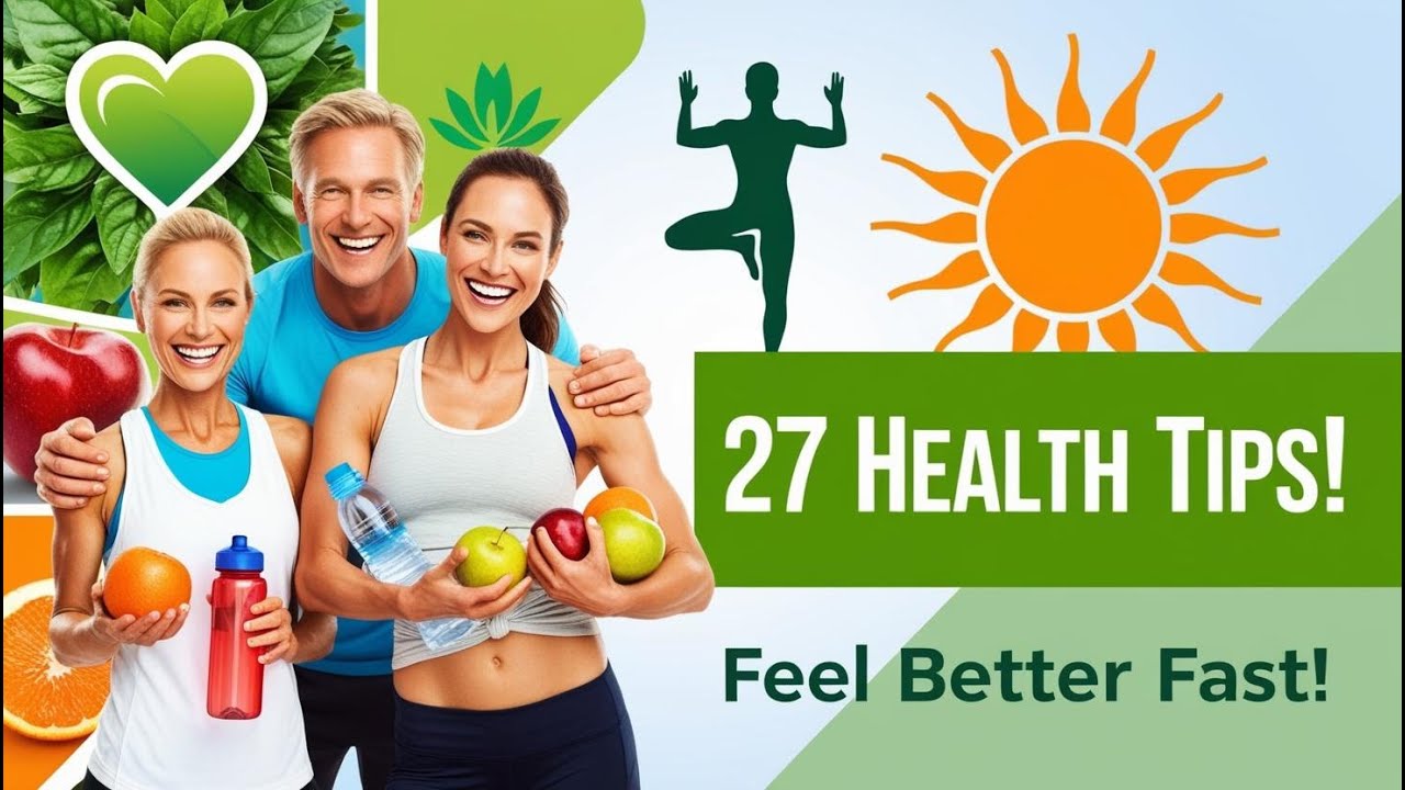 27 Life Changing Health Tips You Can Start Today! - YouTube