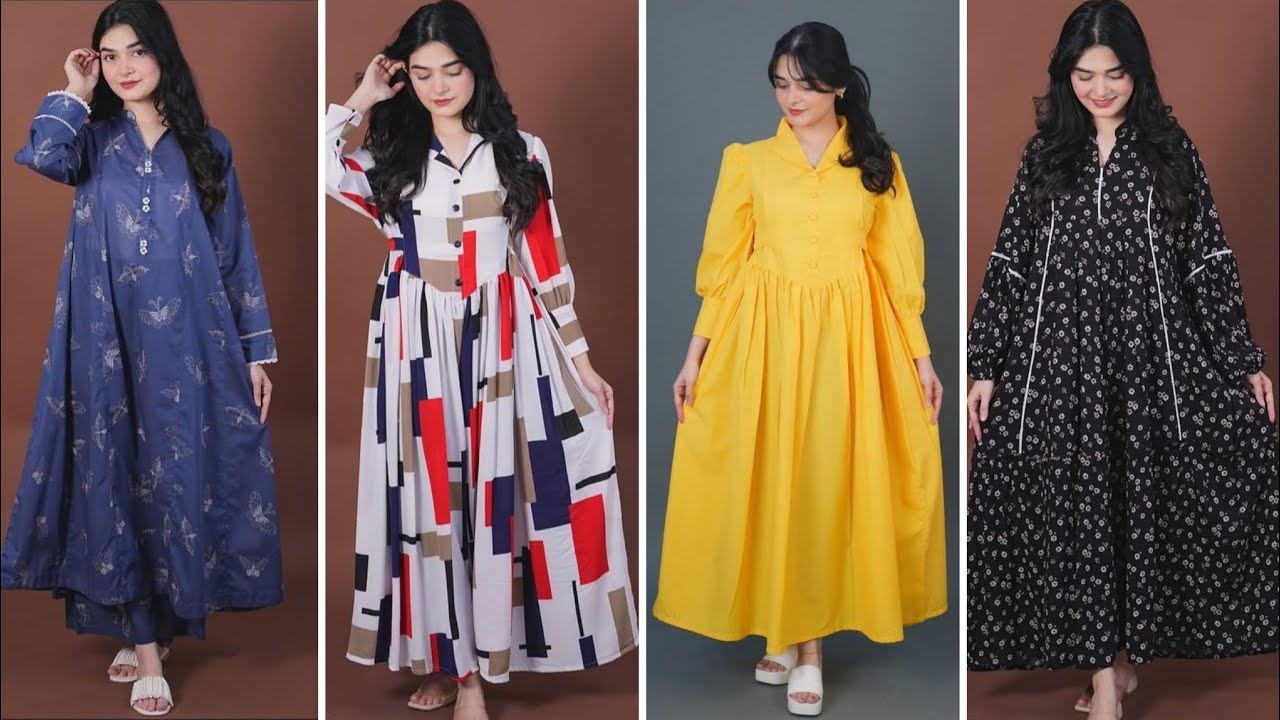 Latest Frock Design 2025 | Printed Frock Design | Long Frock Design For ...