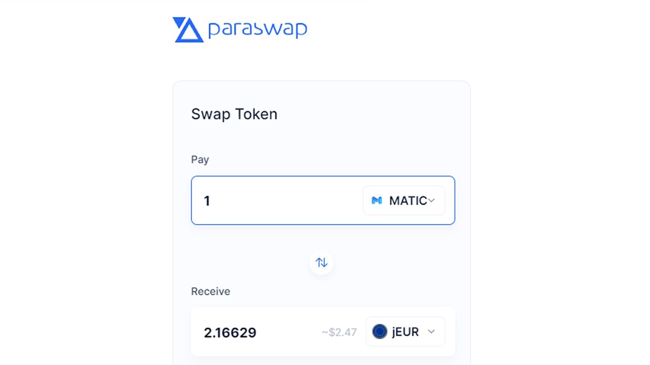 How to exchange tokens with ParaSwap - YouTube