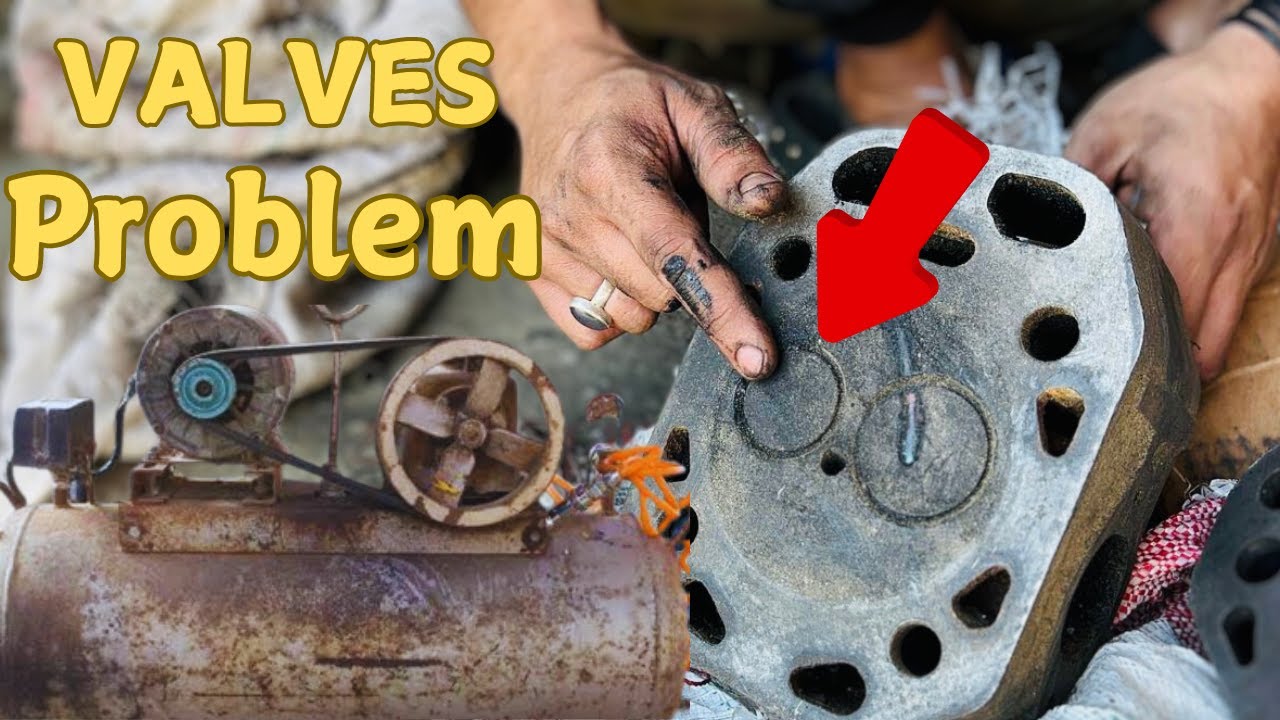Air compressor head valve repair | Air compressor head problem - YouTube