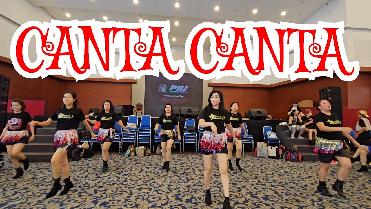 Canta Canta Samba Line Dance/Improver/Choreo Bambang Satiyawan - YouTube