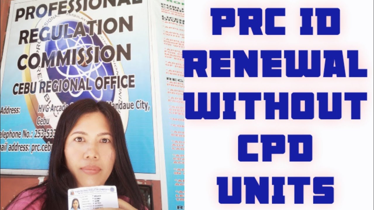 PRC ID RENEWAL WITHOUT CPD UNITS 2020| CEBU CITY - YouTube