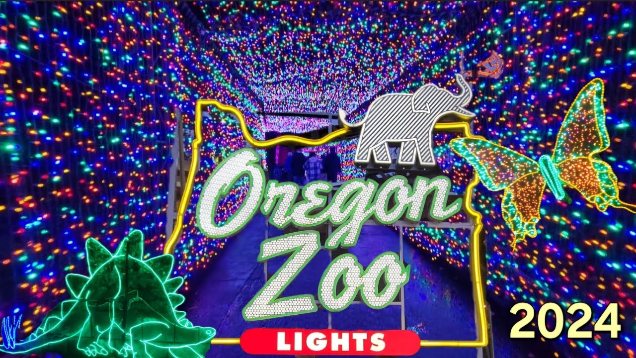 [4K] Oregon Zoo Lights 2024 Full Walk-through @oregonzoo - YouTube