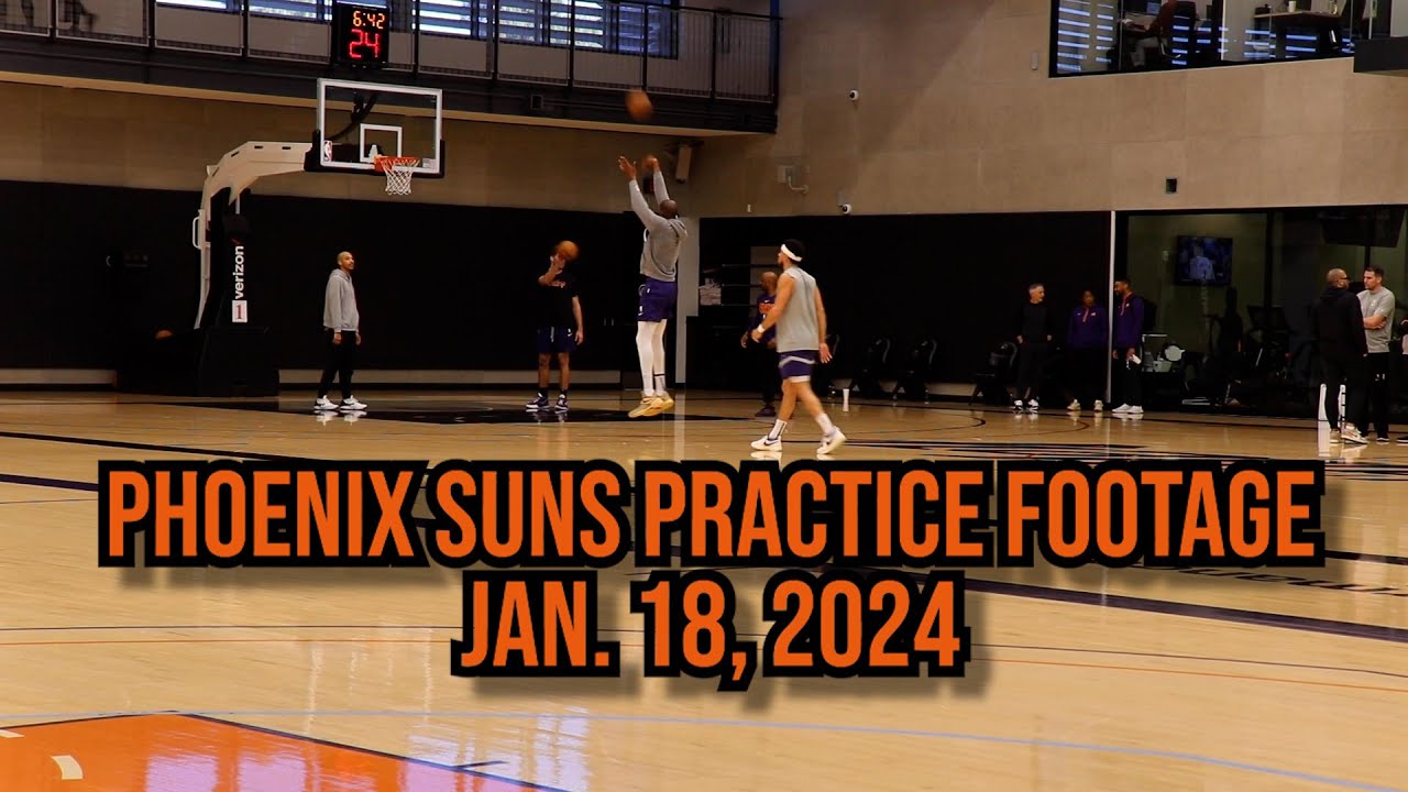 Phoenix Suns Practice Footage 1-18-24: Kevin Durant, Devin Booker ...
