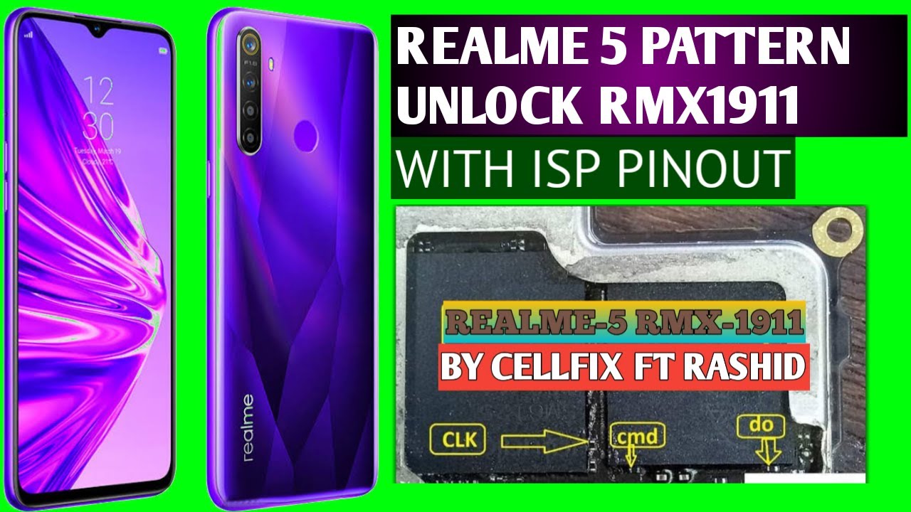 REALME 5 PATTERN UNLOCK WITH ISP PINOUT RMX-1911 - YouTube