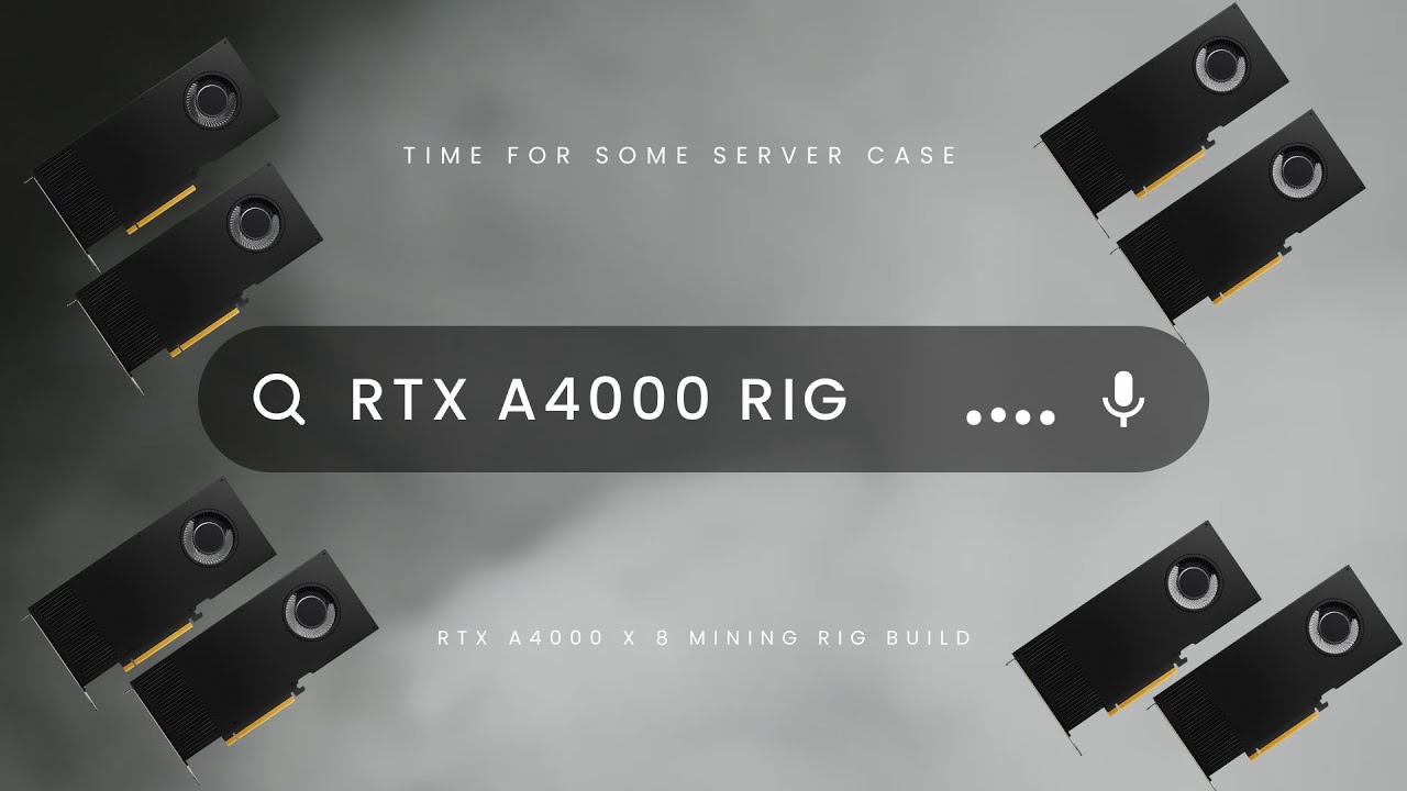 nVIDIA a4000 UNBOX, BUILD & HASH - got the case to control it temps ...