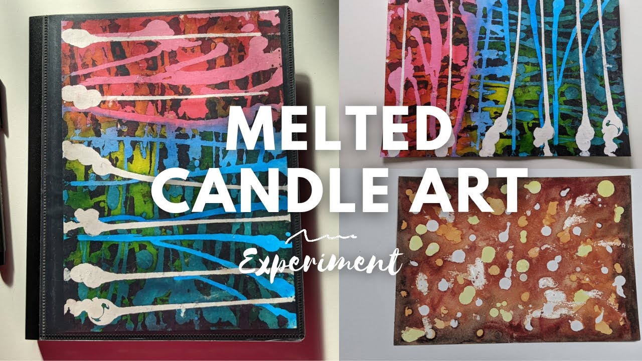 Melted Candle Art | Try this with left over candles | Waste candle ...