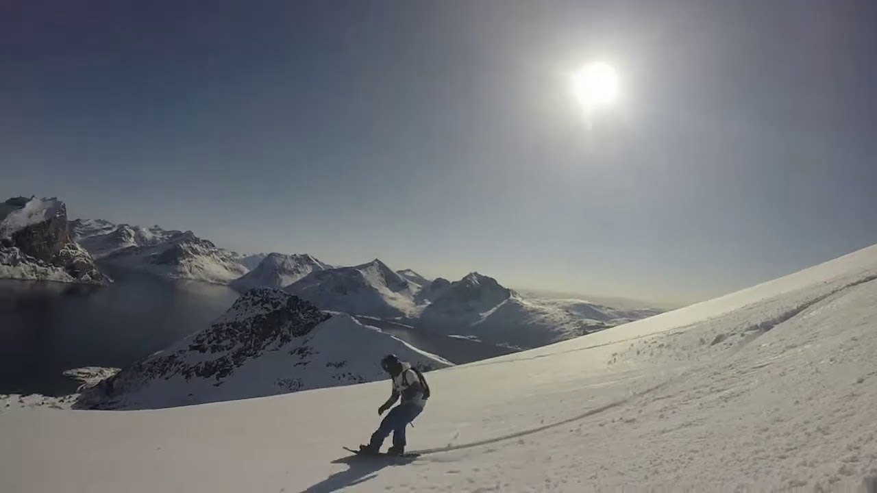 Kvaloya: A splitboarding day in northern Norway - YouTube