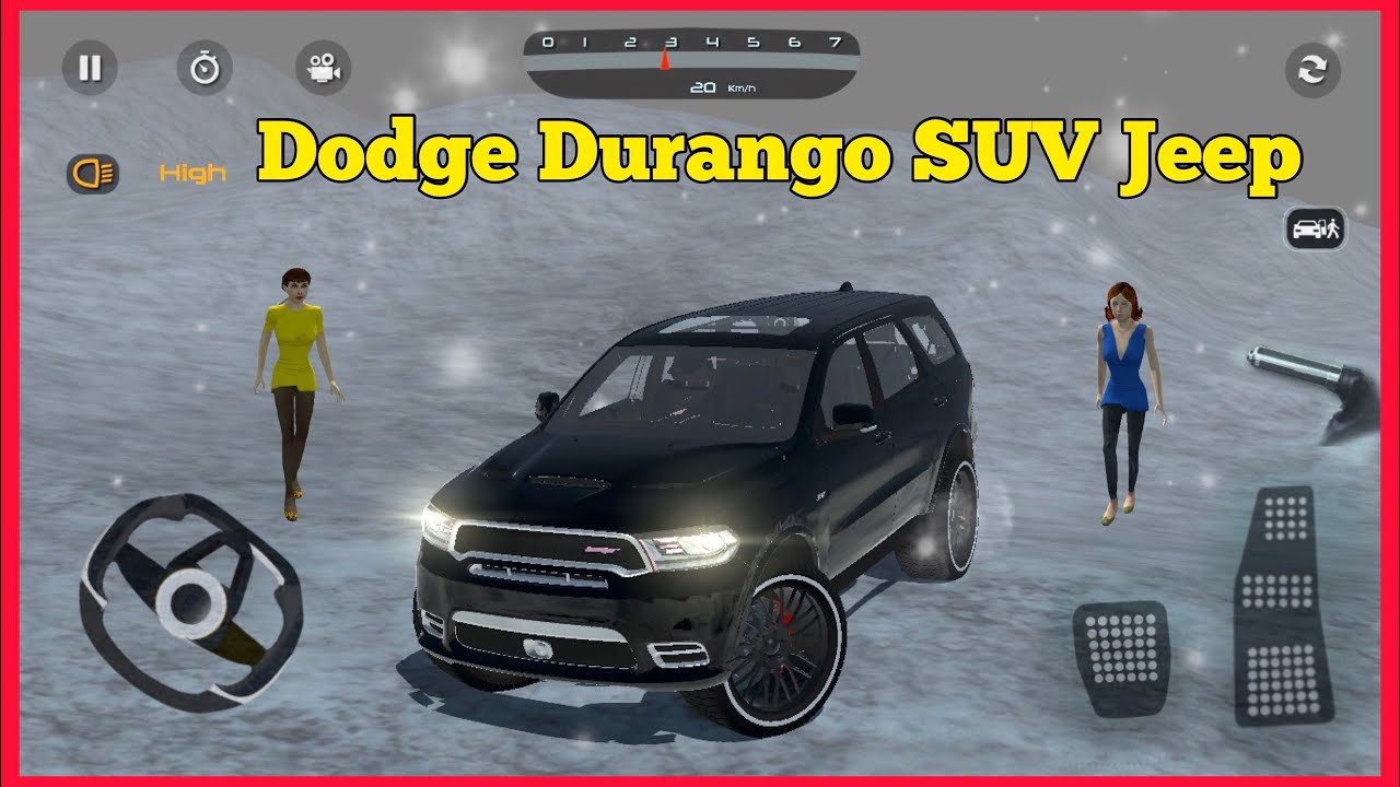 DRIVING DODGE DURANGO JEEP | SUV JEEP SIMULATOR GAMES #27 | OFFROAD CAR ...