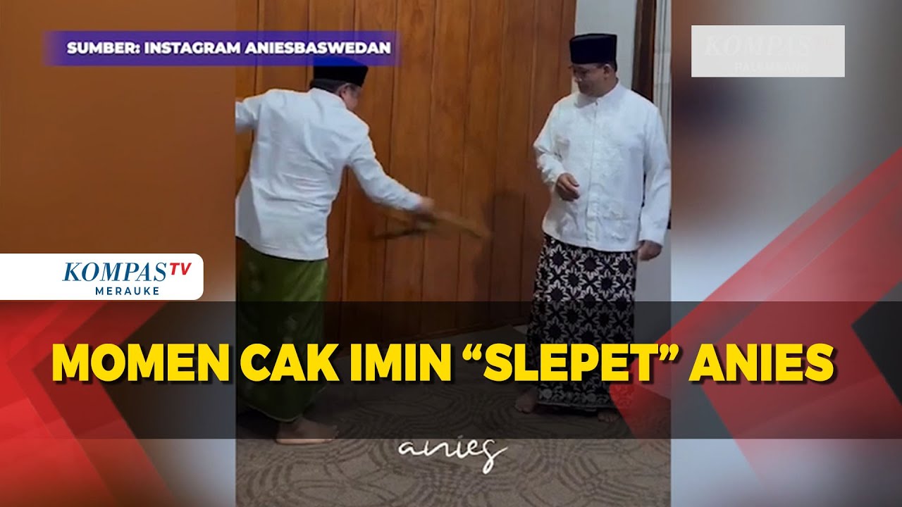 Momen Anies Kaget Saat di 'Slepet' Cak Imin Pakai Sarung - YouTube
