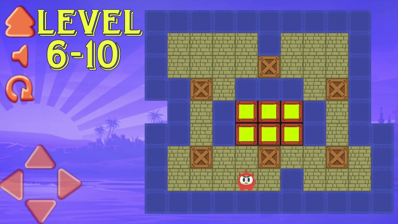 sokoban level 6-10 | Sokoban keypad mobile games | game lover ...