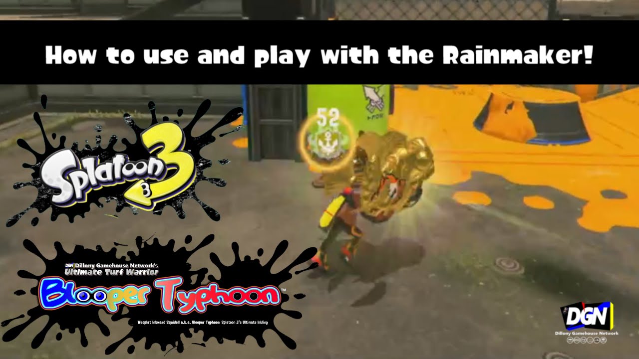 How to use and play with the Rainmaker in Splatoon 3! - YouTube