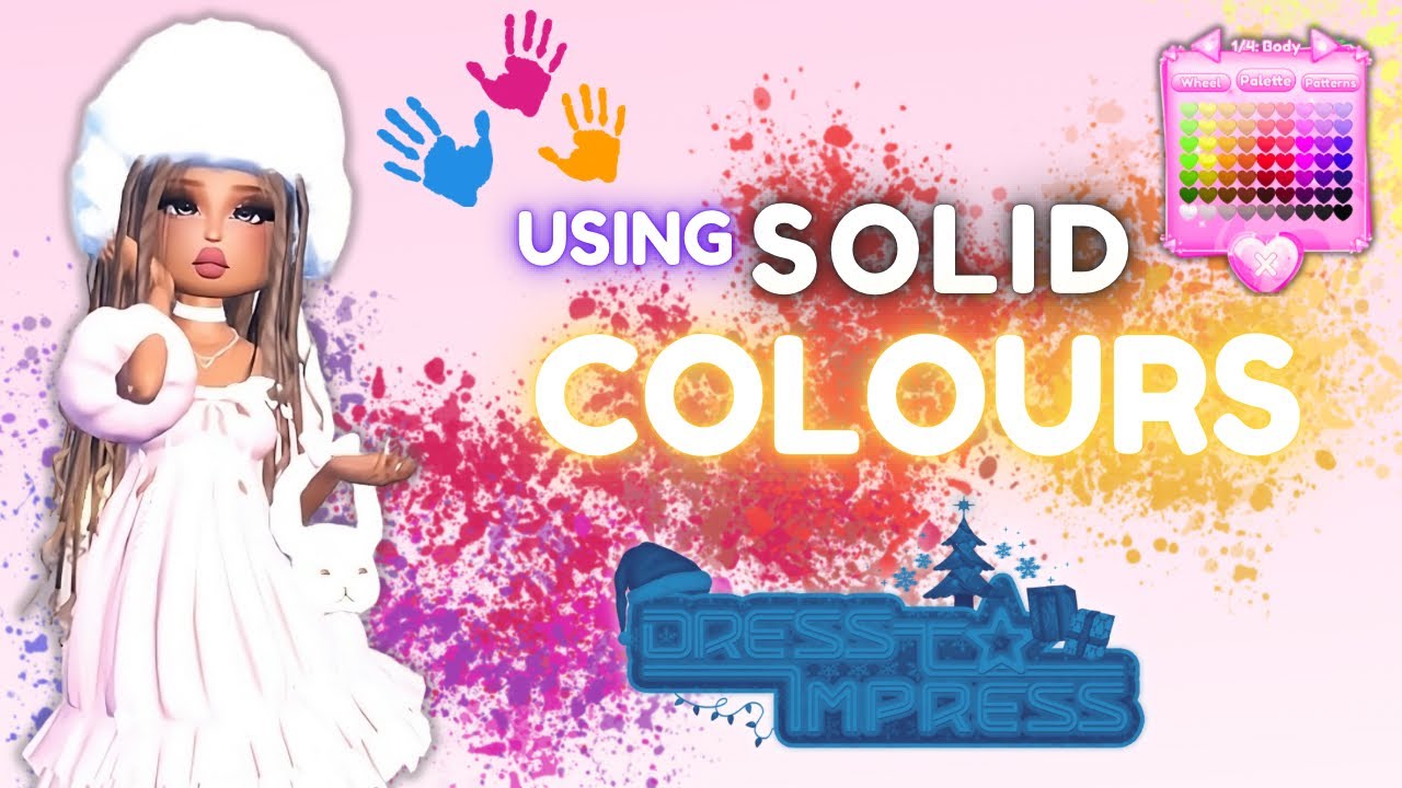 MAKING OUTFITS USING SOLID COLOURS IN DRESS TO IMPRESS! (Roblox dti ...