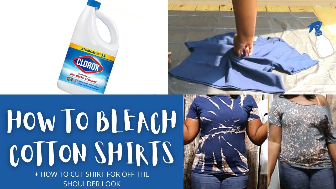 HOW TO BLEACH SHIRTS TUTORIAL - YouTube