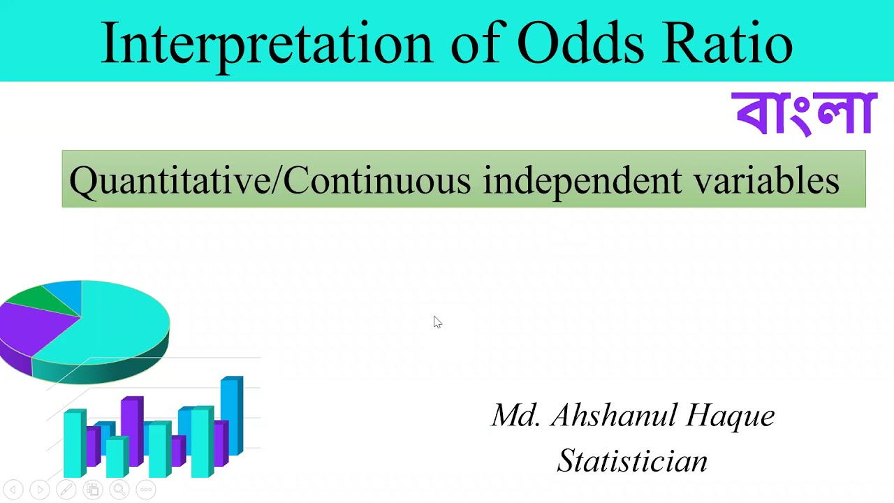 Interpretation of Odds Ratio for Quantitative/Continuous independent ...