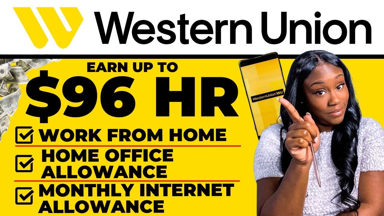 Make $3,840/WK | WESTERN UNION Remote Jobs | HIGH PAYING Remote Jobs ...