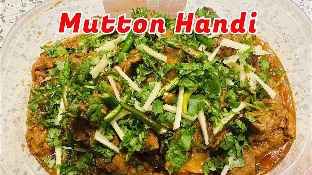 Easy Mutton Handi recipe || mutton masala handi || how to cook mutton ...