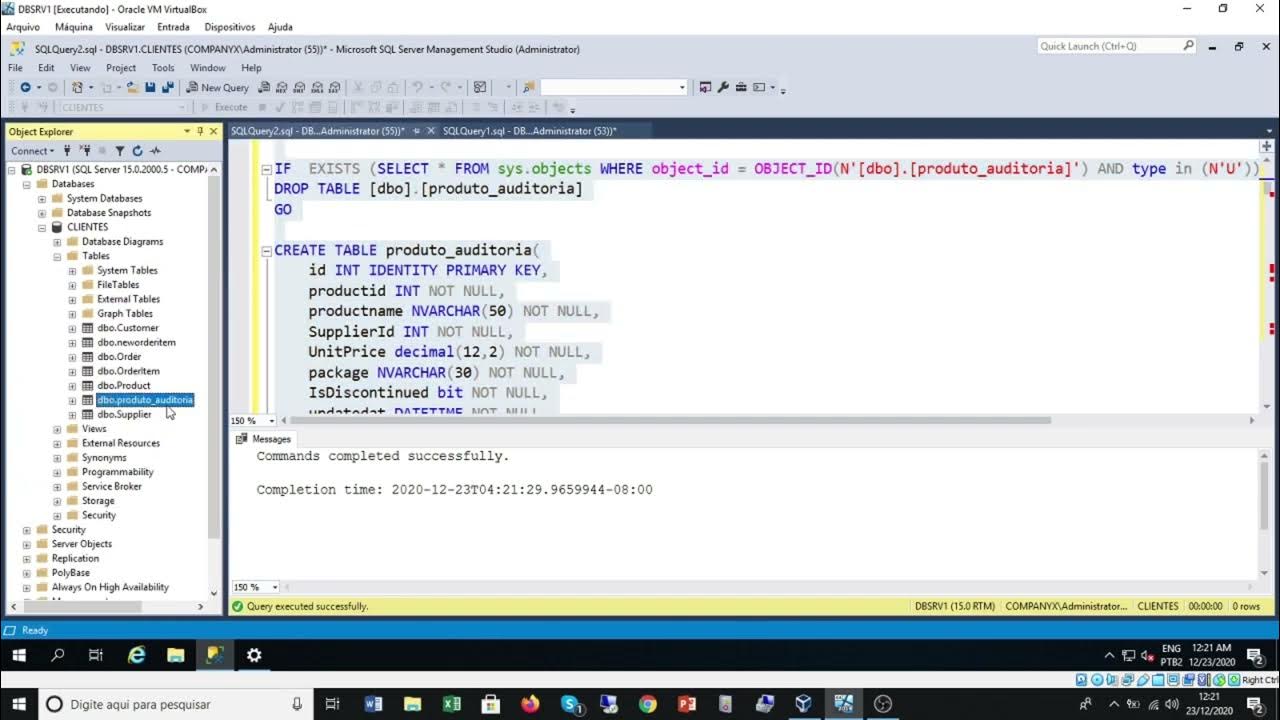 COMO CRIAR AUDITORIA NO SQL SERVER ATRAVES DE TRIGGERS - YouTube