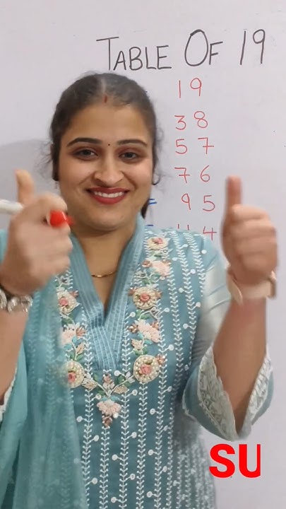 TABLE OF 19 #pahade #multiplicationtable #learnmath #easymathtricks #tablelearningtrick - YouTube