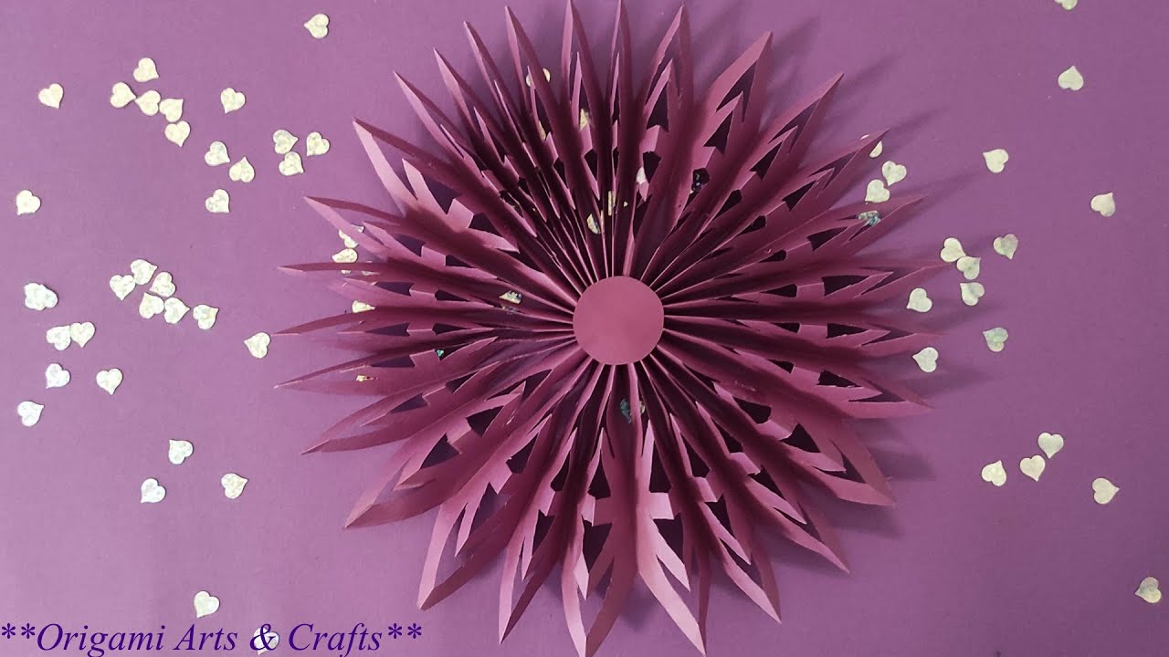 How to cut a snowflake from paper - YouTube