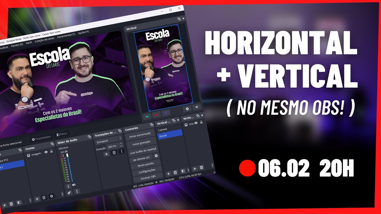 🔴 LIVE DE SEGUNDA #67 - Lives na Horizontal e Vertical Simultaneamente ...