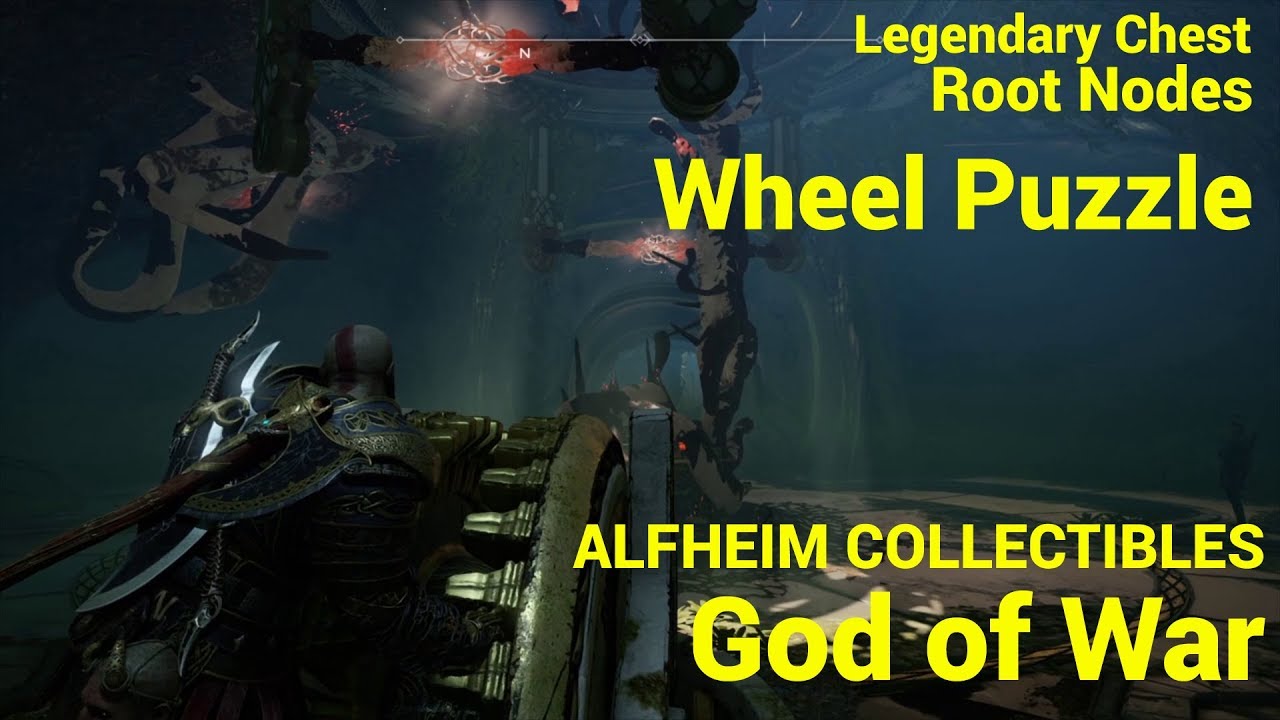 God of War - Alfheim Legendary Chest Root Node Wheel Puzzle (Amulet of ...