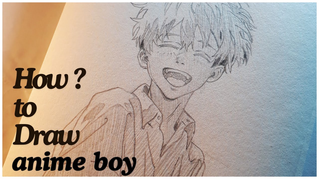 How to draw anime boy step by step tutorial|| #animedrawing - YouTube