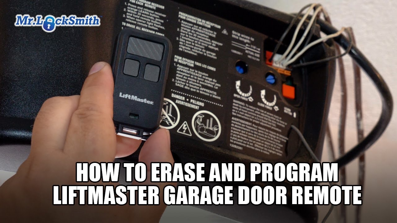 How To Erase And Program Liftmaster Garage Door Remote 604 757 6557