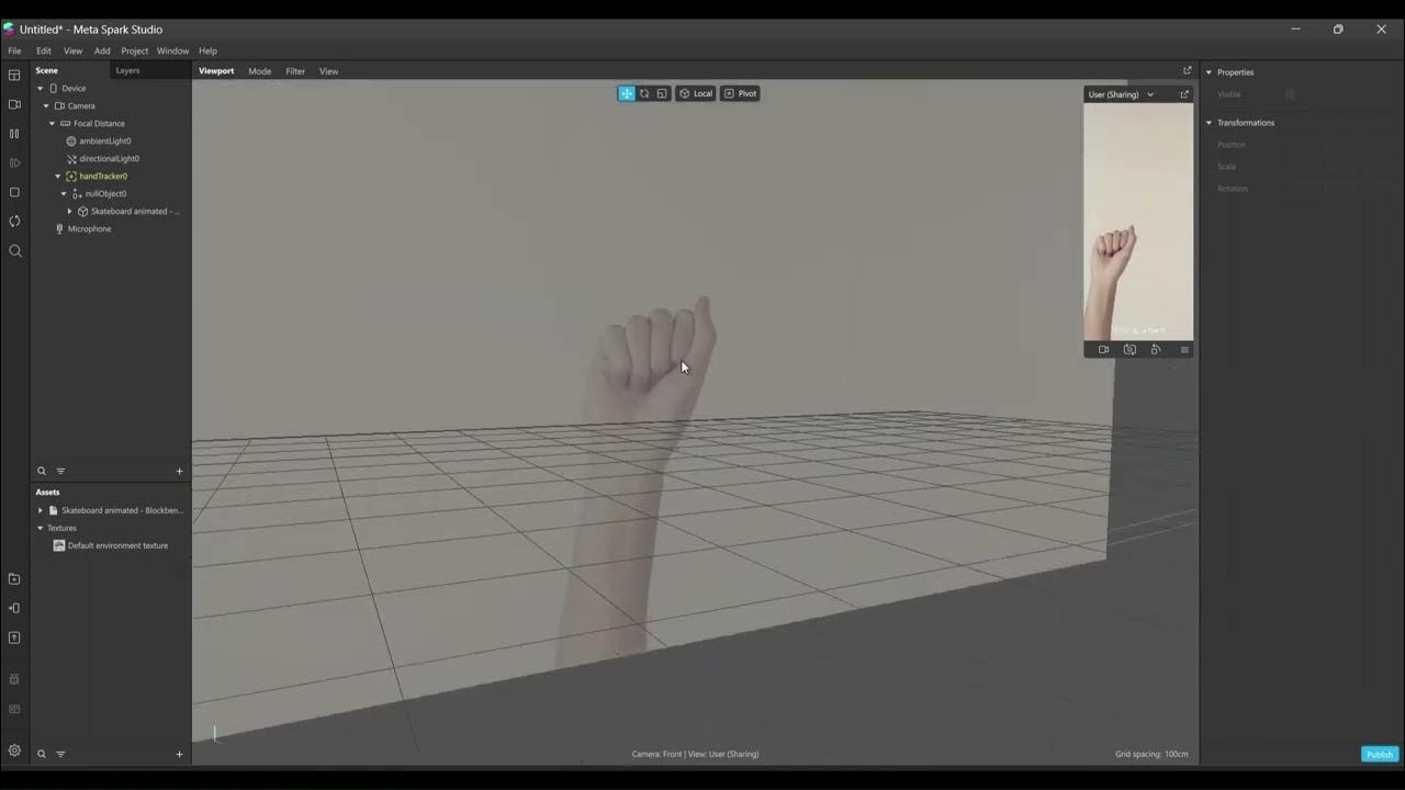 SPARK AR TUTORIAL PART 5 - Hand Tracking - YouTube