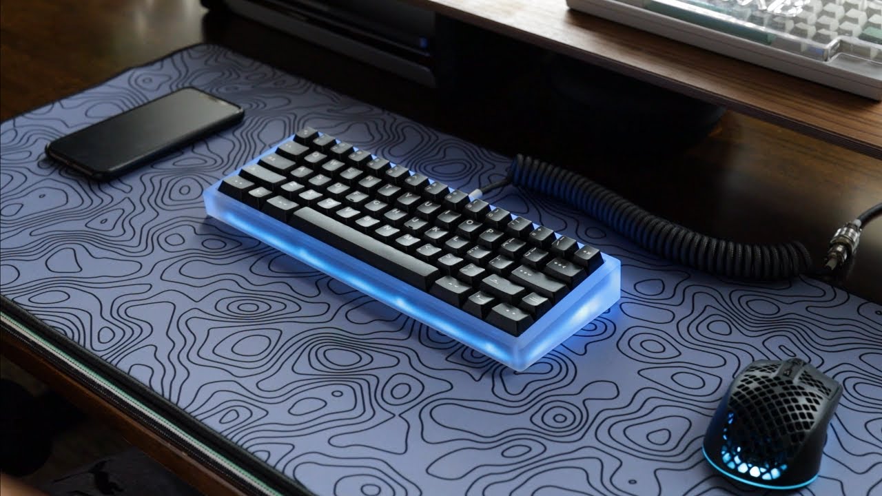 ATXKB Moontower with Lubed NK Dry Yellows (Typing ASMR) - YouTube