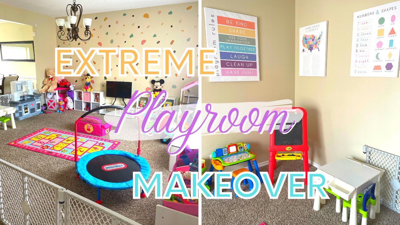 PLAYROOM MAKEOVER | TODDLER PLAYROOM MAKEOVER | PLAYROOM ORGANIZATION ...