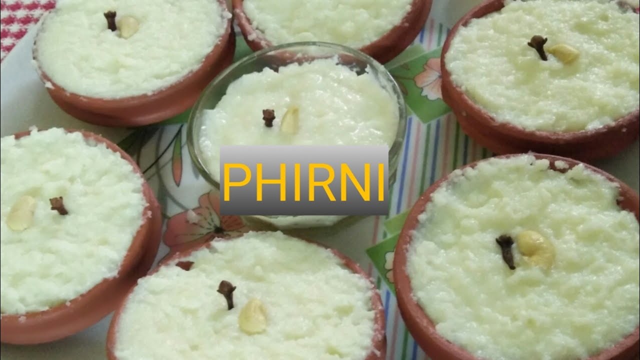 Phirni Recipe | Firni | How To Make Firni | Rice Pudding | firni ...