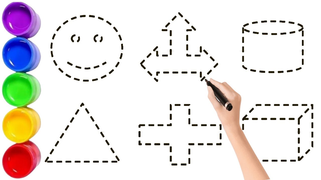 Fun Drawing and Coloring: Discover 2D Shapes for Young Learners! - YouTube