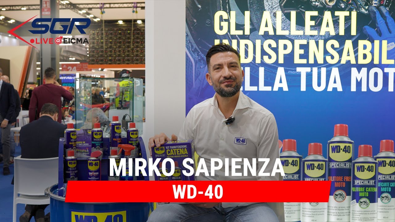 EICMA 2023 con SGR: Mirko Sapienza di WD-40 - YouTube