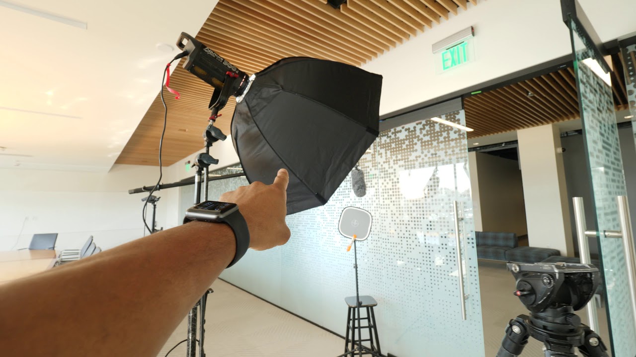 Aperture 300D with 120d corporate lighting setup - YouTube