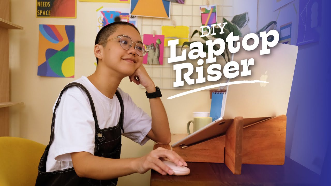 BUILD WITH B DIY LAPTOP RISER - YouTube