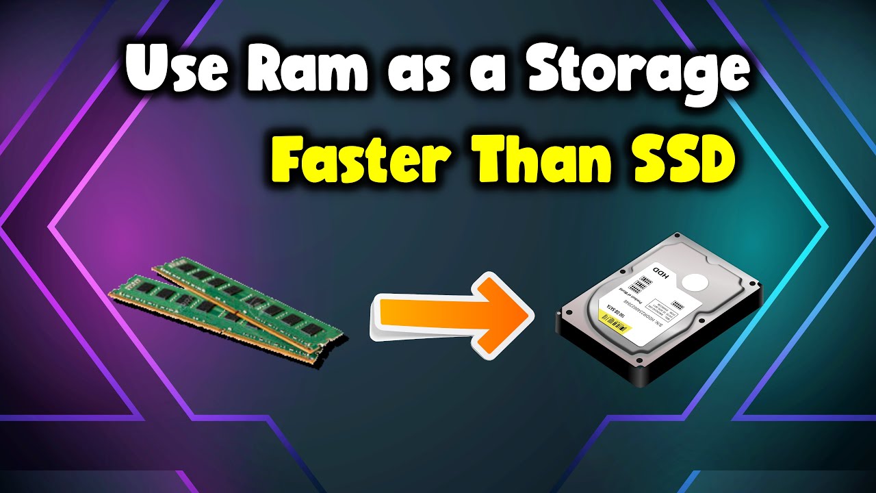 Use Ram as a Storage || Faster Than SSD & Install Any Kind Of Software ...