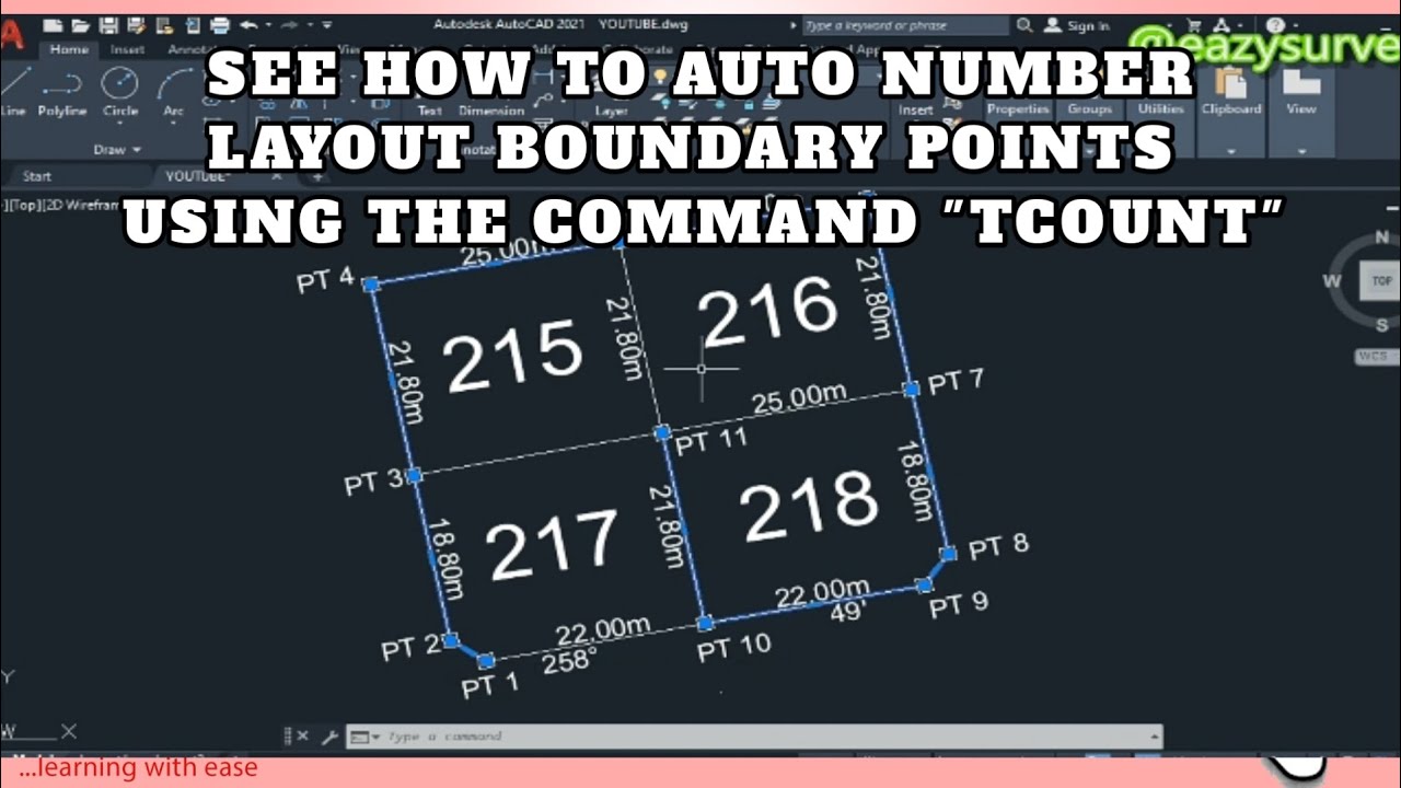 How I auto number serially with text in autocad || Complete video - YouTube