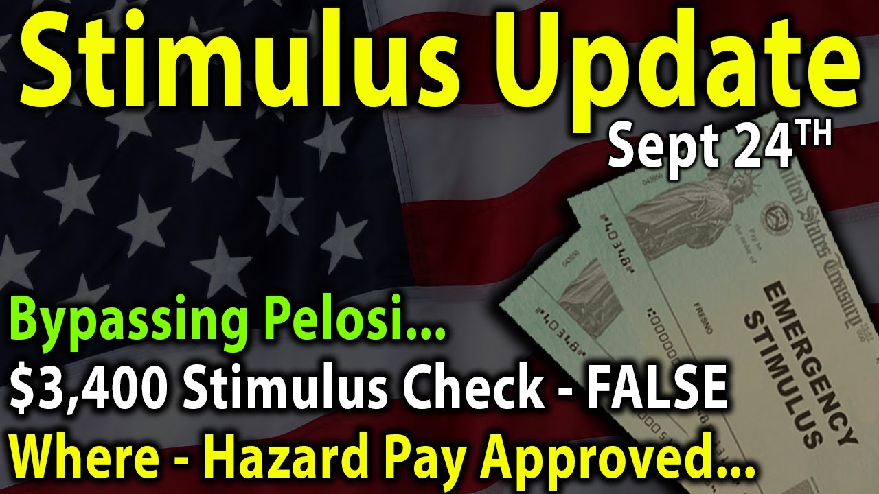 2nd Stimulus Check Update & Stimulus Package News - Sept 24 - YouTube
