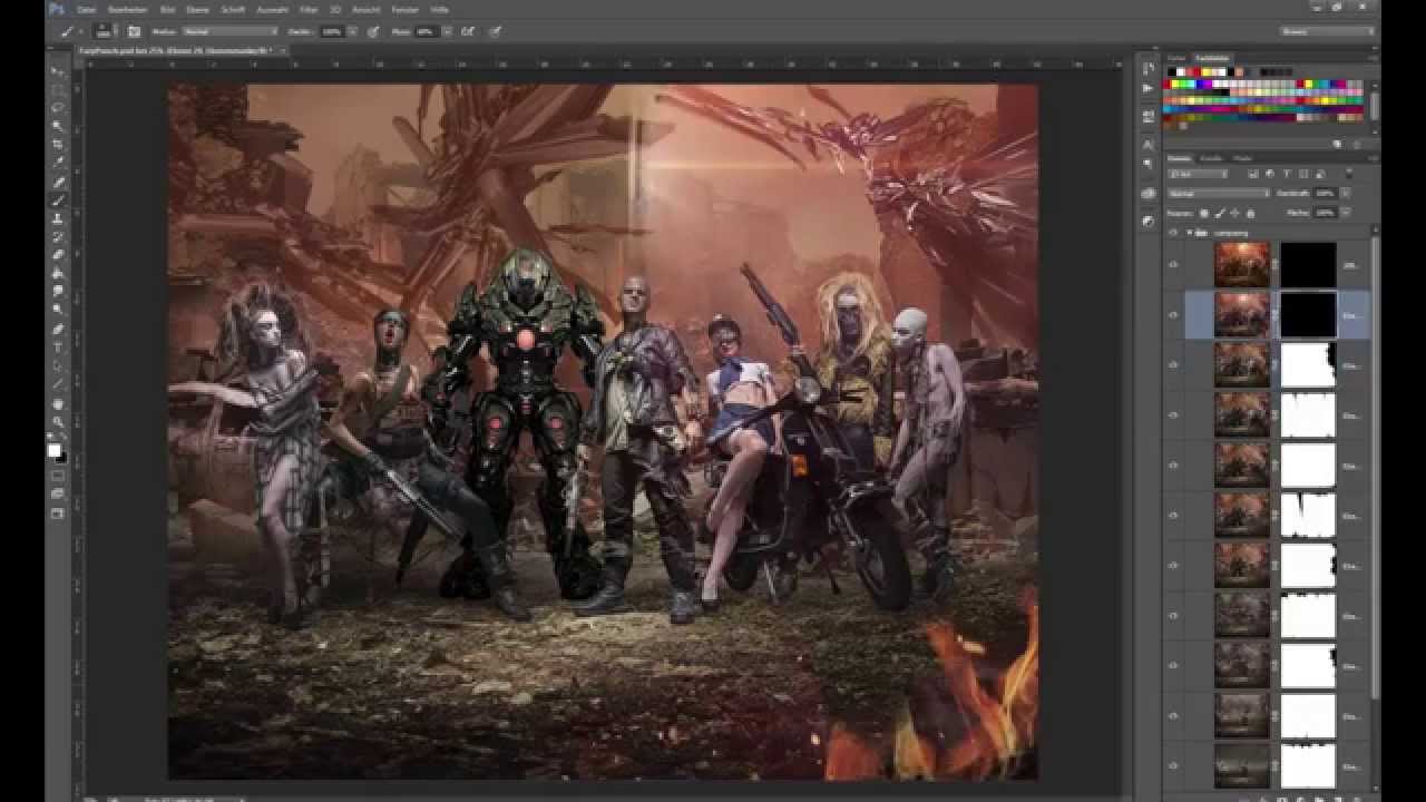 BrownzArt.com - Creating "Fury Punch" - YouTube