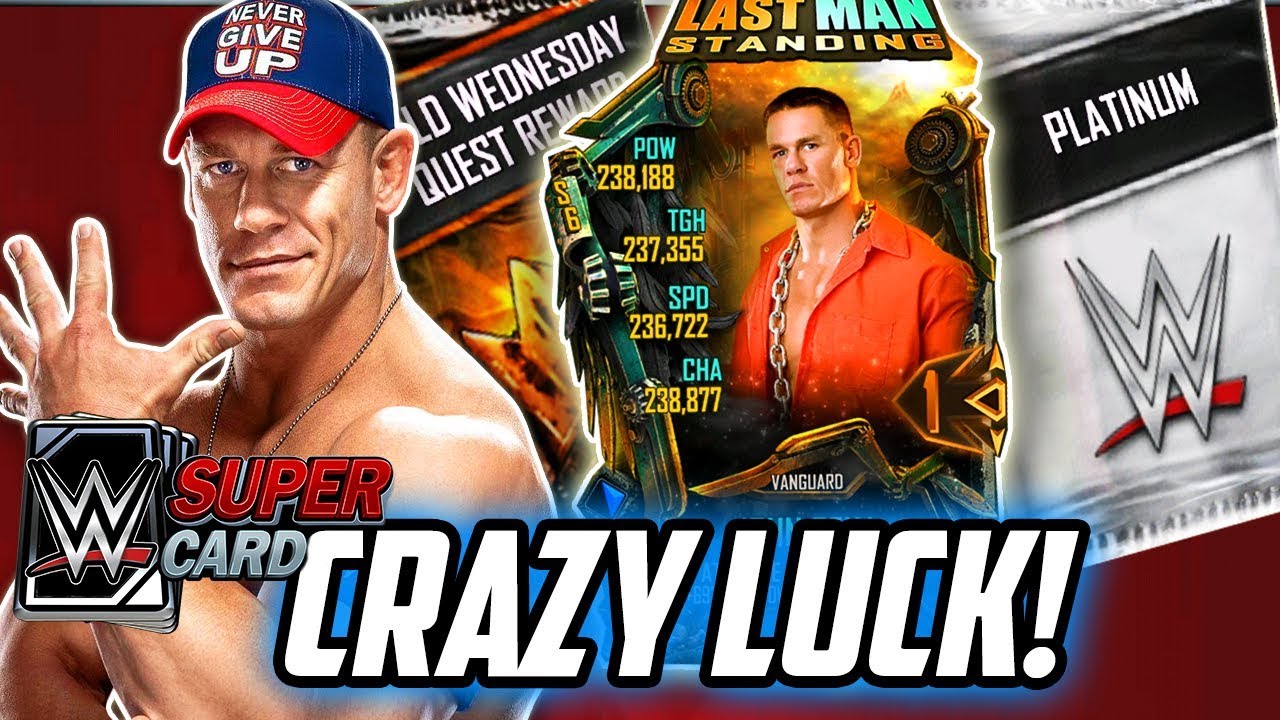 WWE SUPERCARD ENTERING THE ROYAL RUMBLE TIER! CRAZY NEW LUCK & JOHN ...