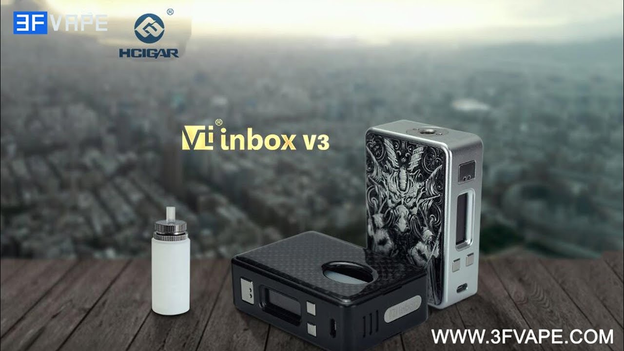 Hcigar VT Inbox V3 Box Mod - With 3D Panel&Evolv DNA75 Chip - YouTube