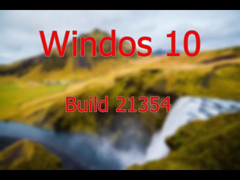 Windows 10 build 21354 - YouTube
