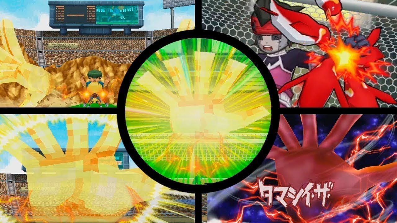 All God hand Tecniques in inazuma eleven - YouTube