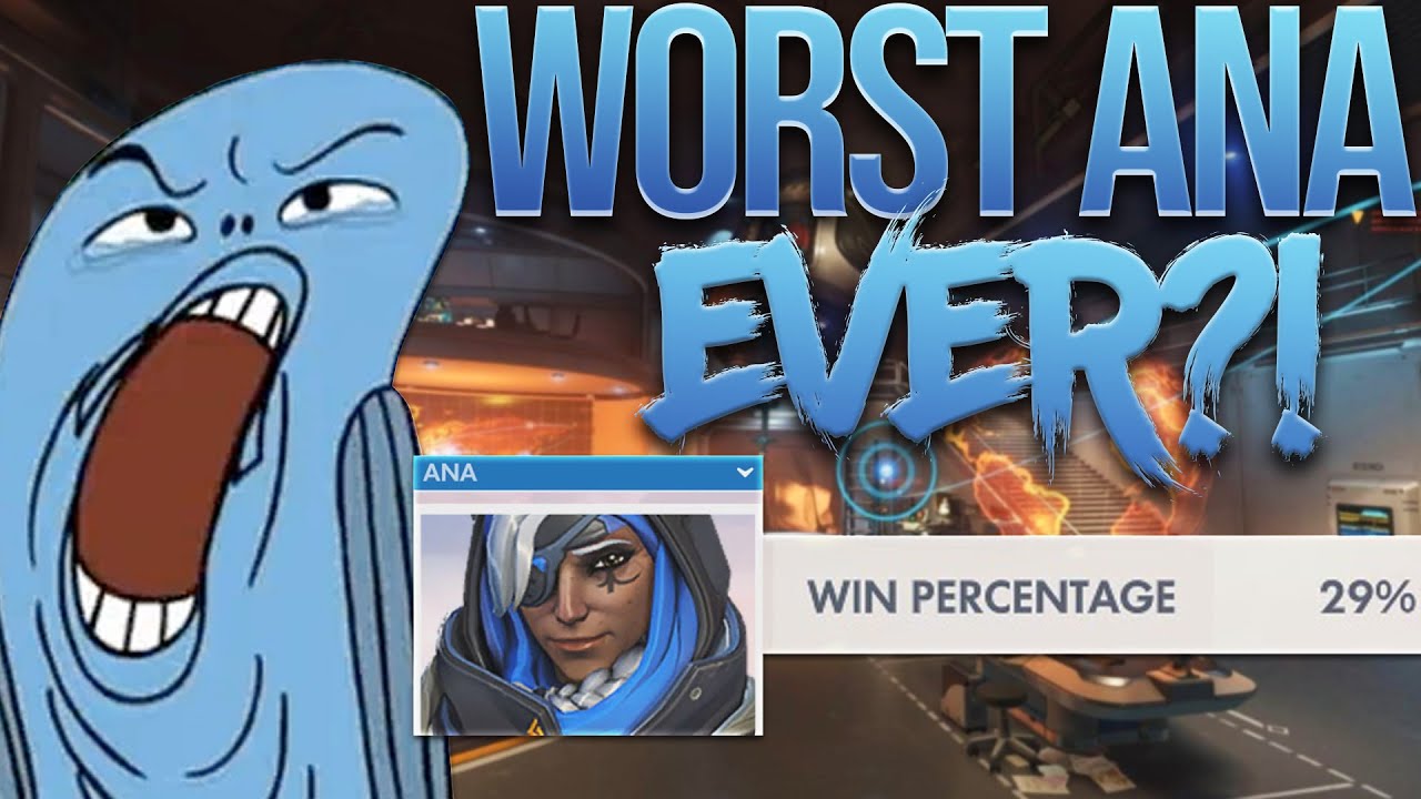 The Worst Ana Player Ever? (Trash Talking Teammates In Overwatch ...