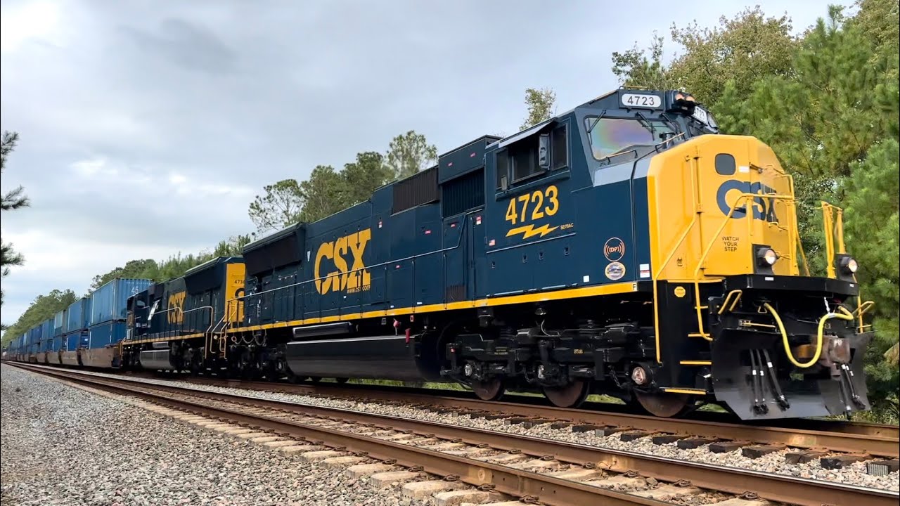 Fresh Flared CSX EMD SD70MAC Duo with FF K5HL Leads I137-17 at Ratliff ...